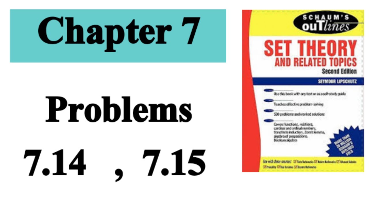 Chapter 7 Problems 7 14 7 15 Set Theory Youtube