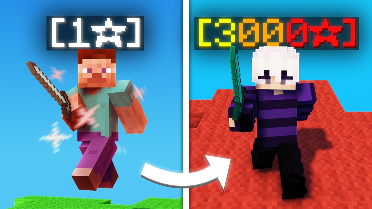 I Fought Every Minecraft Bedwars Level Youtube