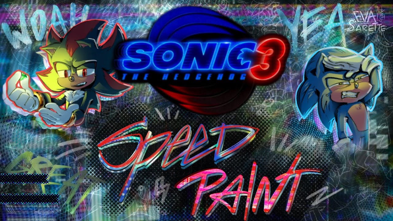 Sonic Movie 3 Sonic And Shadow Comics Speedpaint Youtube