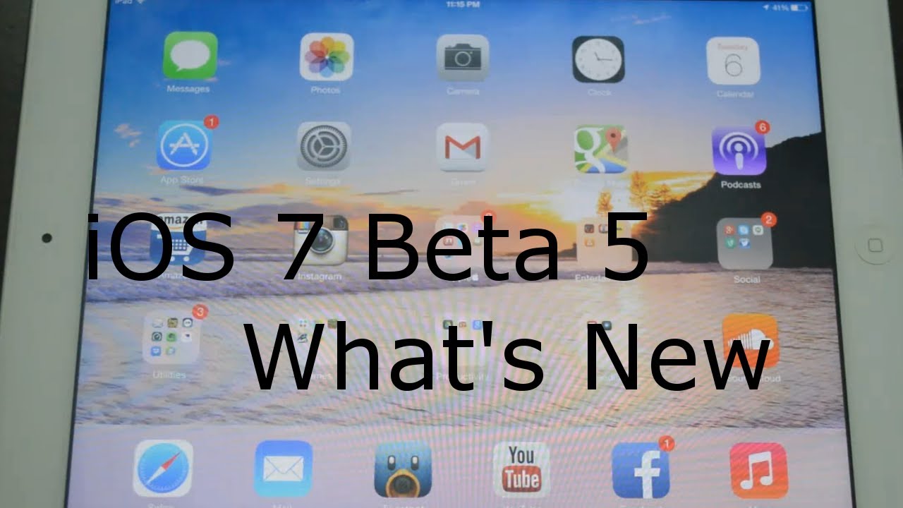Ios 7 Beta 5 What S New Youtube