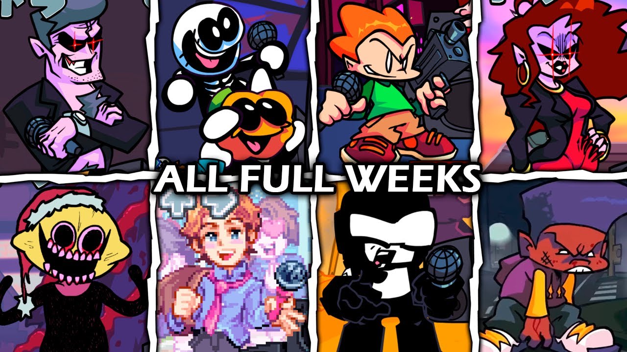 Friday Night Funkin Week 1 To Weekend 1 All Full Weeks Cutscenes