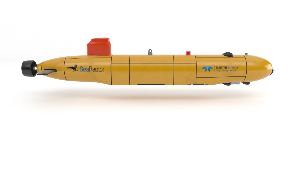 Teledyne Searaptor Auv 3d Model Youtube