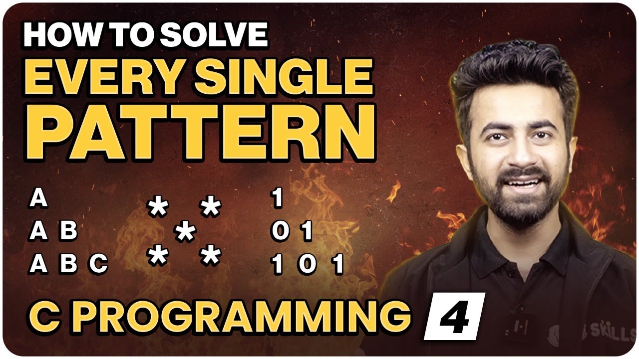 Pattern Printing In One Video Lecture 4 C Programming Series Youtube