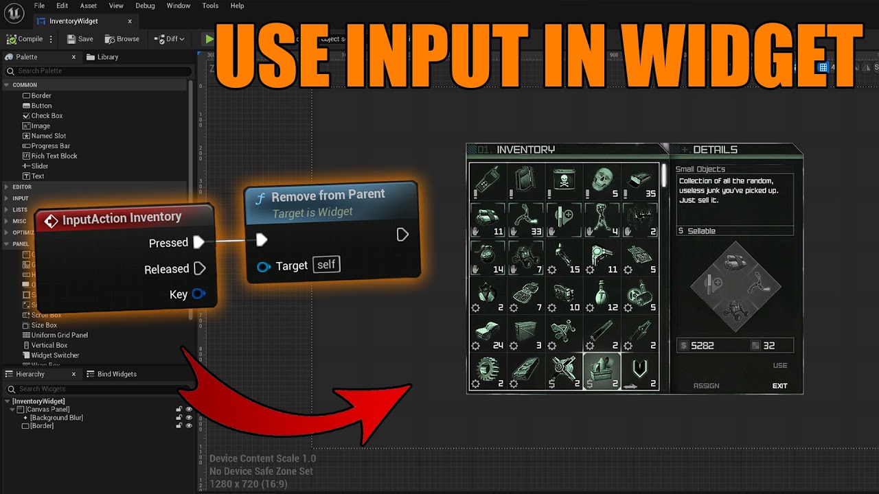 How To Use Input Keys Inside Of Widgets In Unreal Engine 5 Tutorial