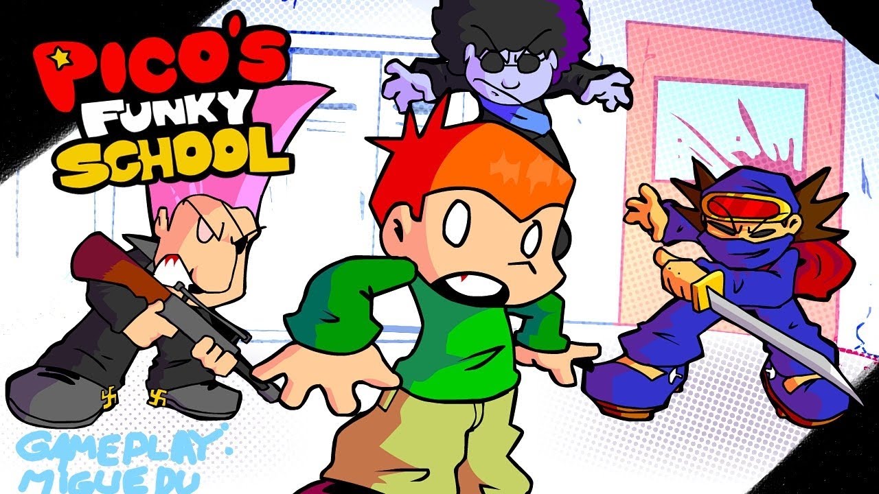 Friday Night Funkin Pico S Funky School Vs Amigos Do Pico Gameplay