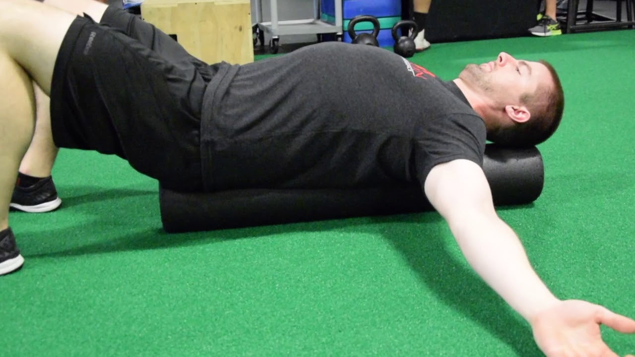Foam Roller Pec Stretch Youtube