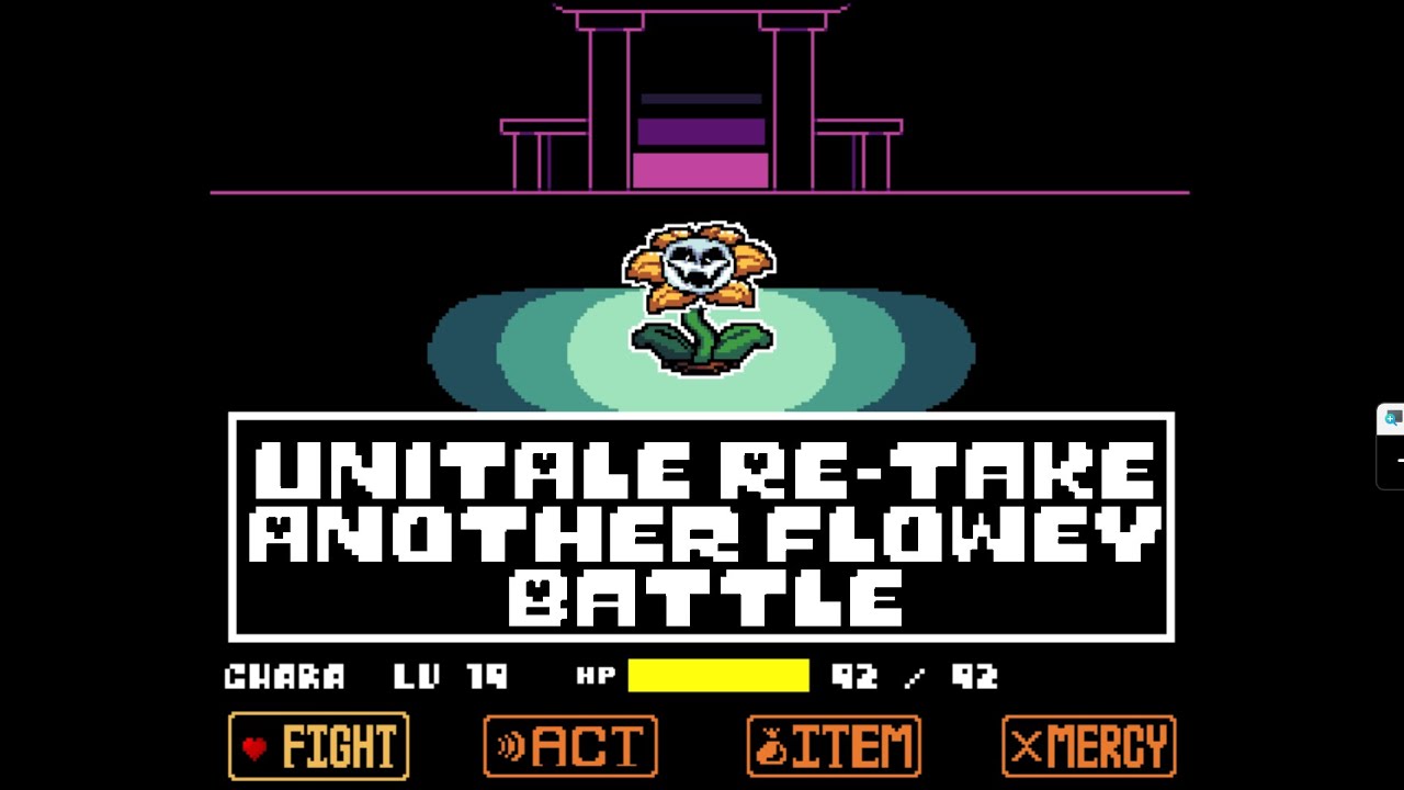 Unitale Re Take Another Genocide Flowey Fight Youtube