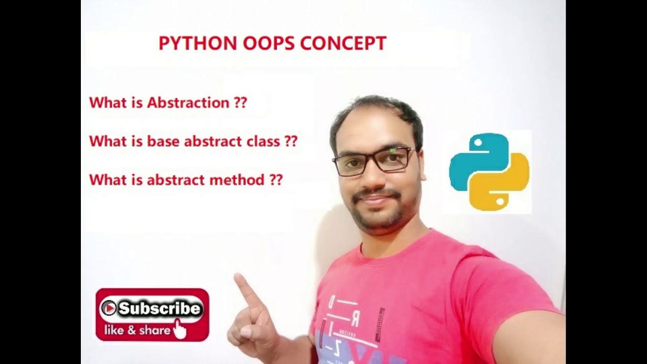 Learn Python Abstraction Abstract Class Abstract Method Youtube