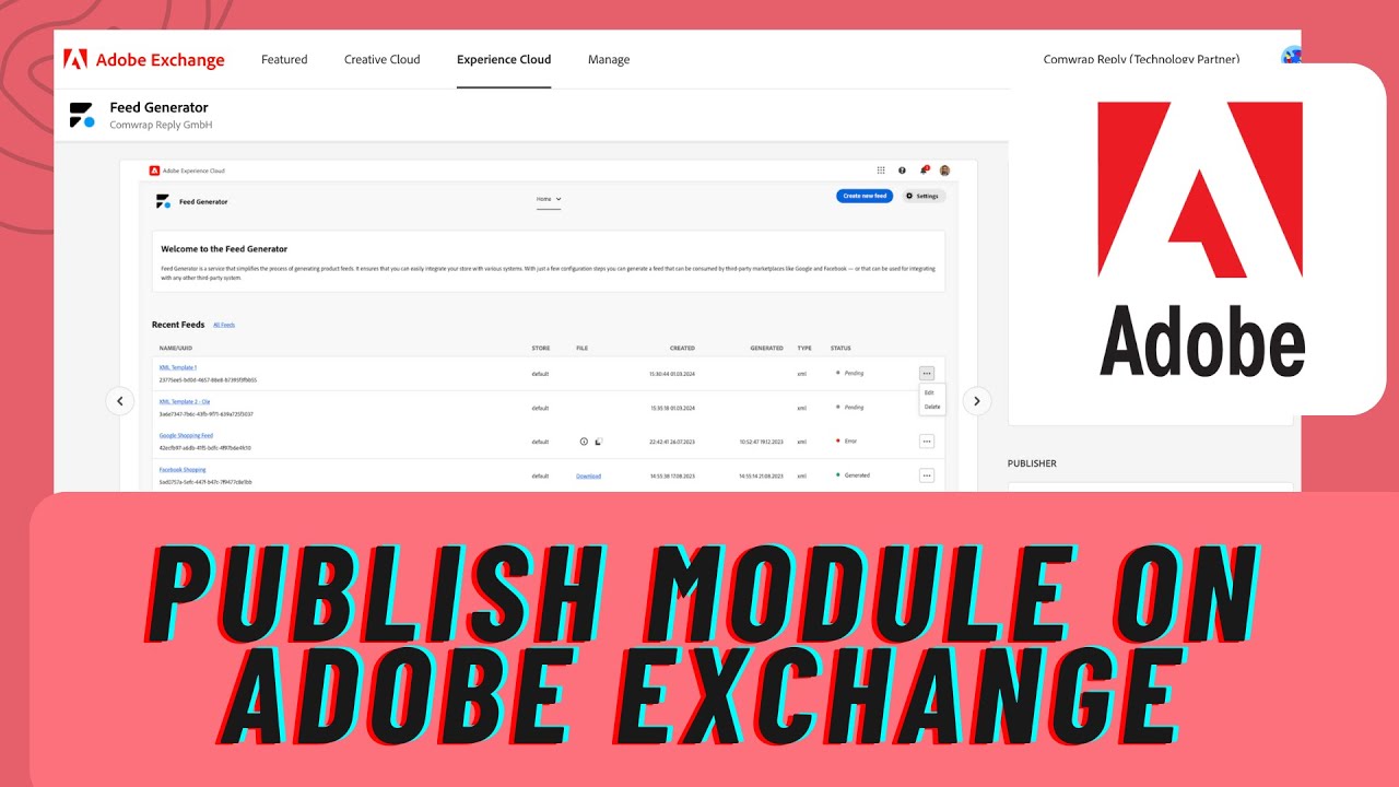 Publishing Your Module On Adobe Exchange A Quick Guide Youtube