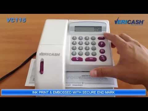 Vericash Vc115 Protector De Cheques Youtube