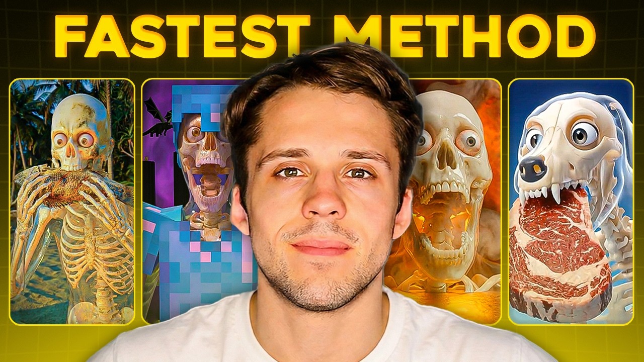 How To Make Viral Ai Skeleton Shorts Fast Full Tutorial Youtube