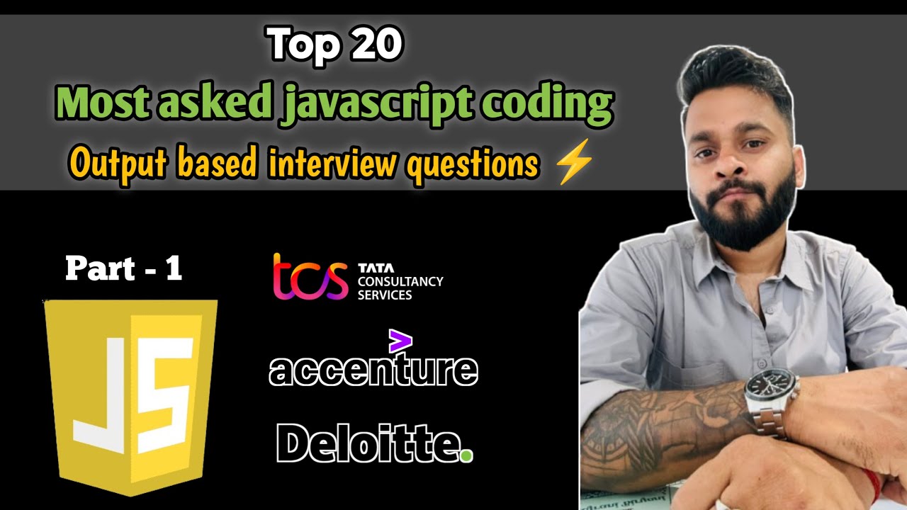 Top 20 Most Asked Javascript Coding Output Based Interview Questions