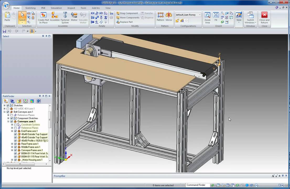 Solid Edge St2 Synchronous Assembly 1 Youtube