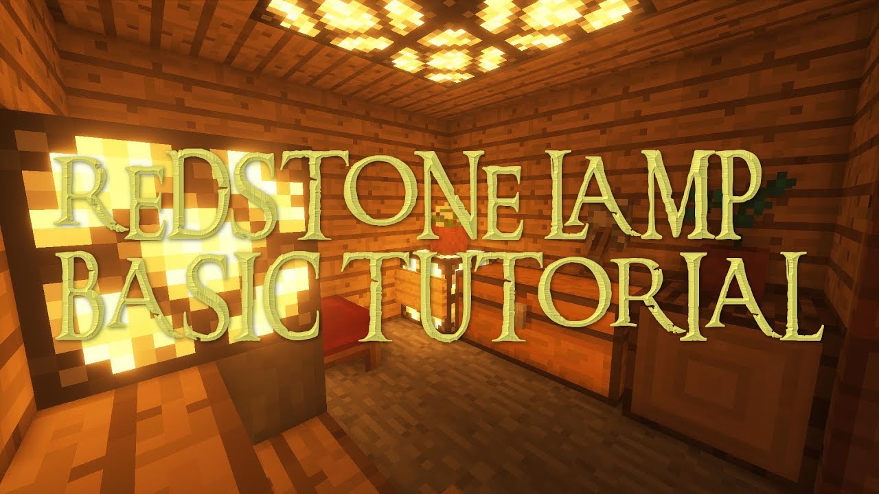 Minecraft Redstone Lamp Basic Tutorial Youtube