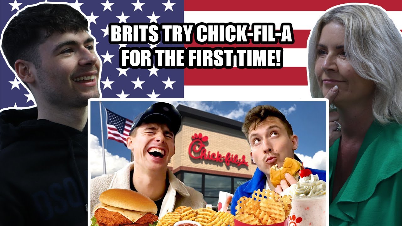 British Family Reacts Brits Try Chick Fil A For The First Time Youtube