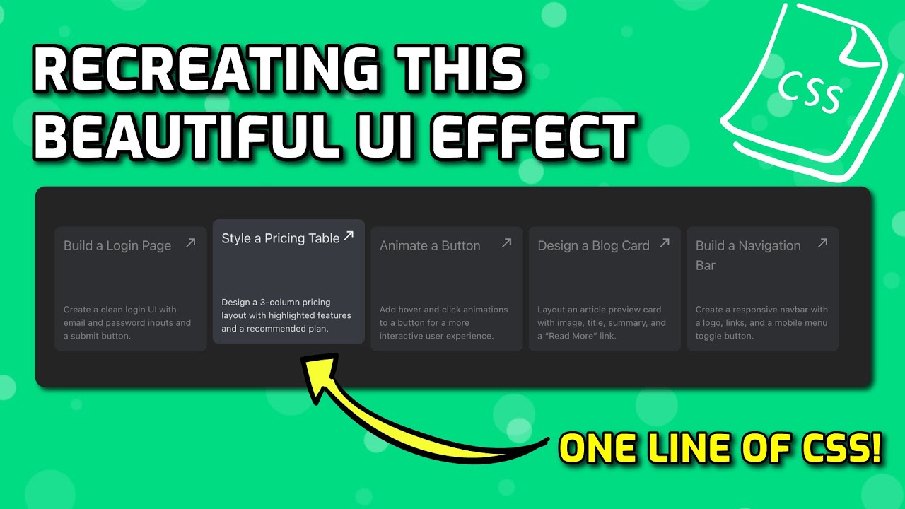 Recreating This Beautiful Ui Effect Youtube