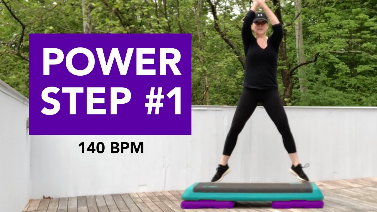 Power Step Aerobics Workout 1 42 Min Challenging Choreography With
