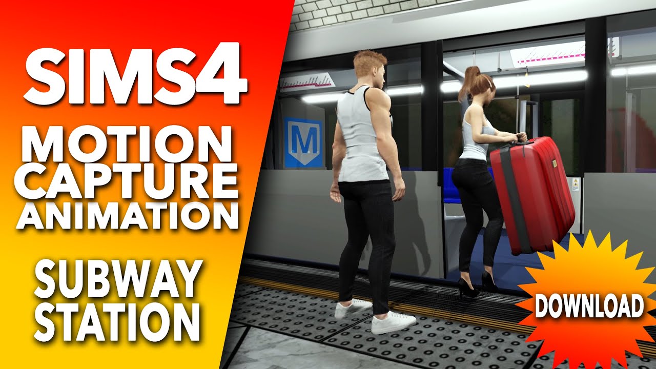 The Sims 4 Animation Pack Subway Station 01 Download Youtube