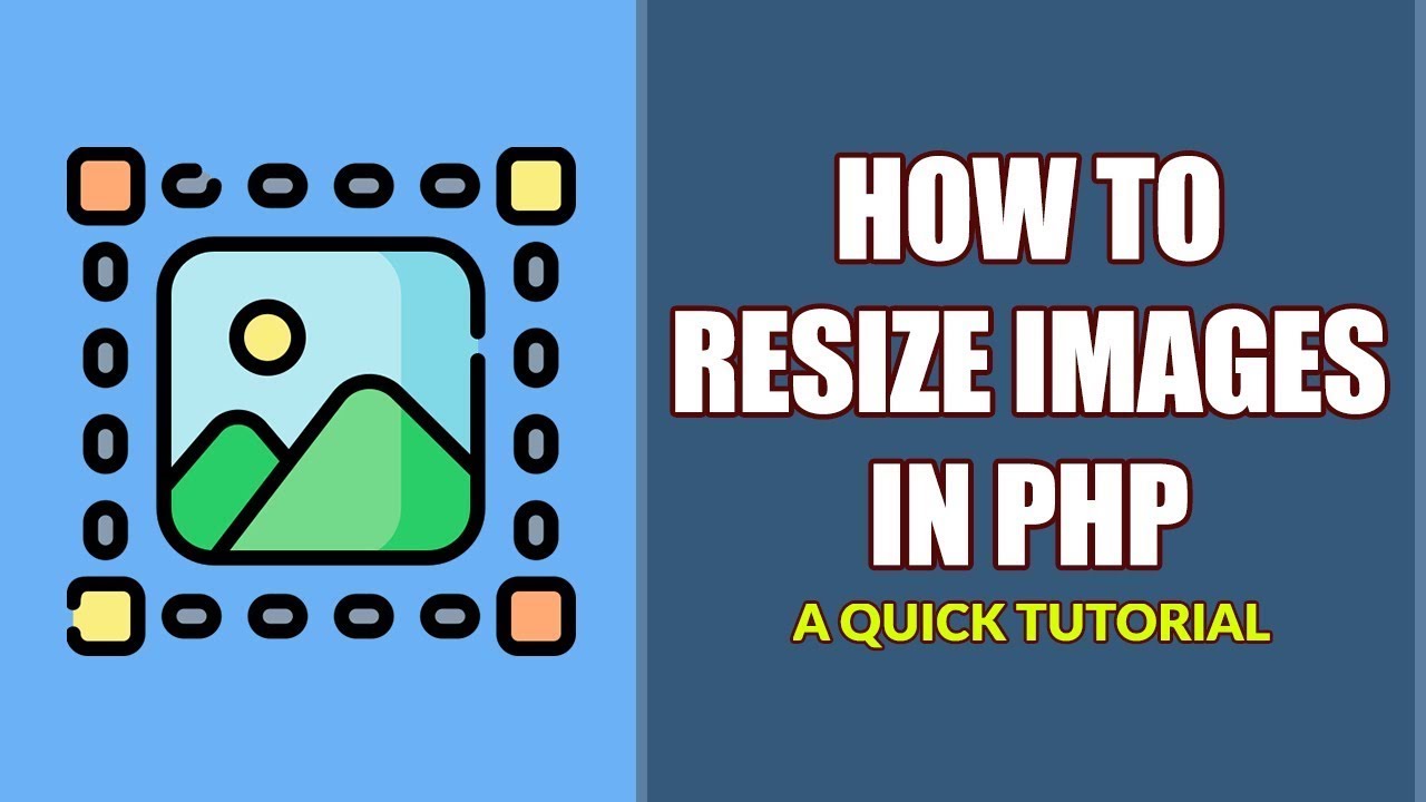 How To Resize Images In Php Youtube
