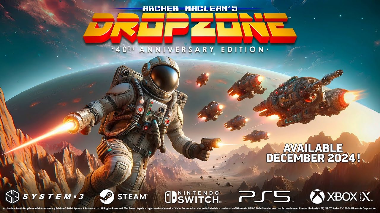 Archer Maclean S Dropzone 40th Anniversary Edition Trailer Ps5