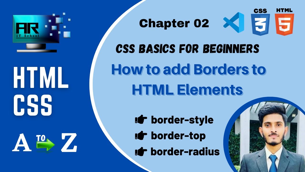How To Add Css Borders To Html Elements Chapter 2 Youtube