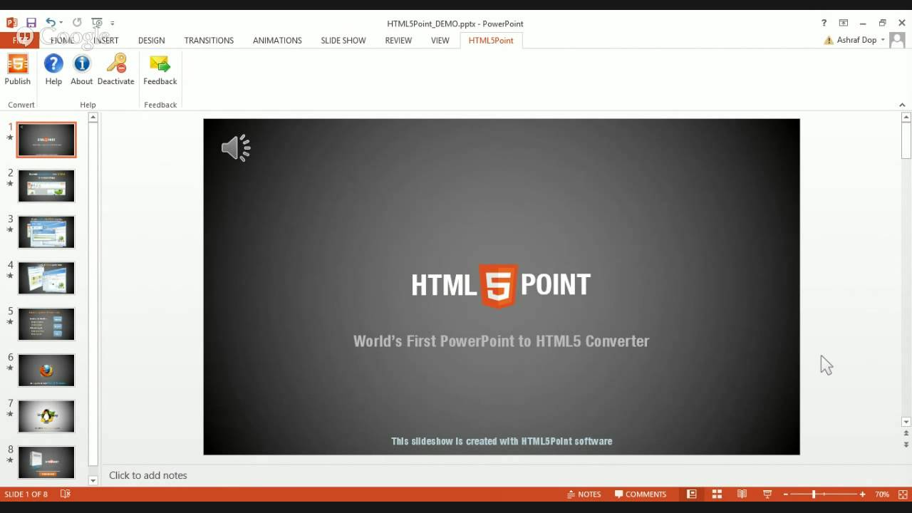 Html5point Convert Powerpoint To Html5 Ppt To Html5 Youtube