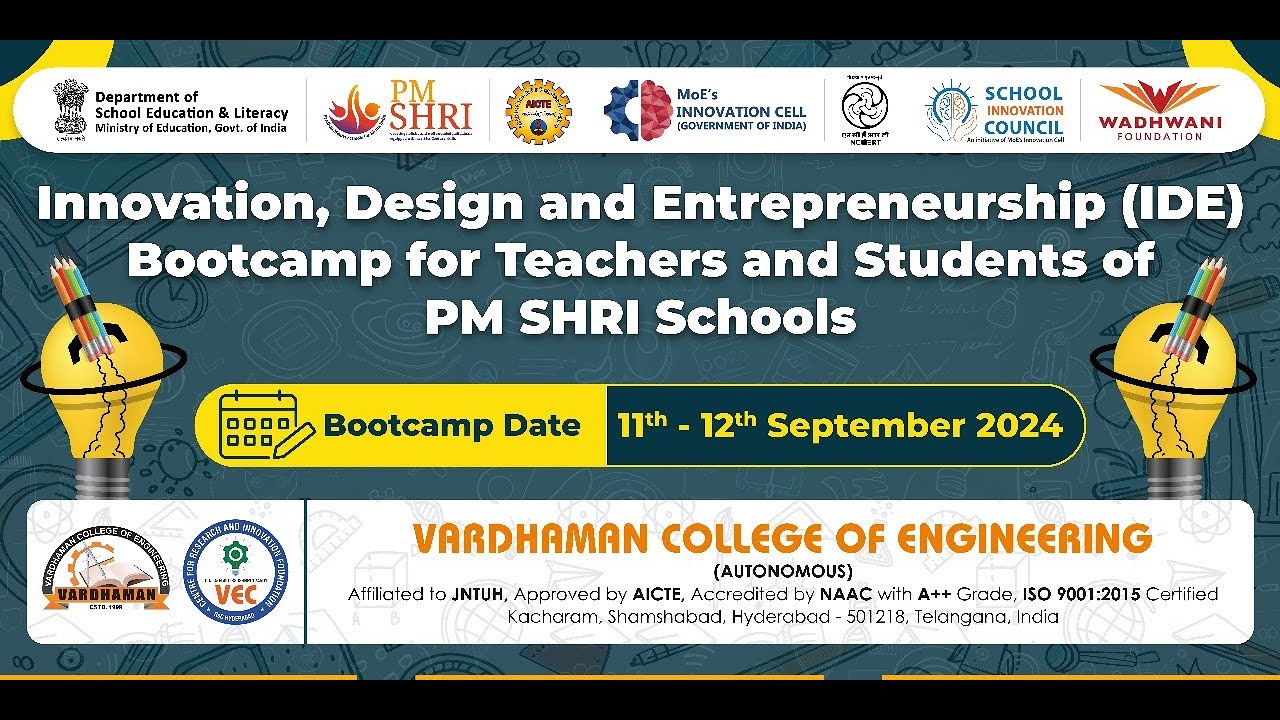 Innovation Design And Entrepreneurship Ide Bootcamp For Teachers And