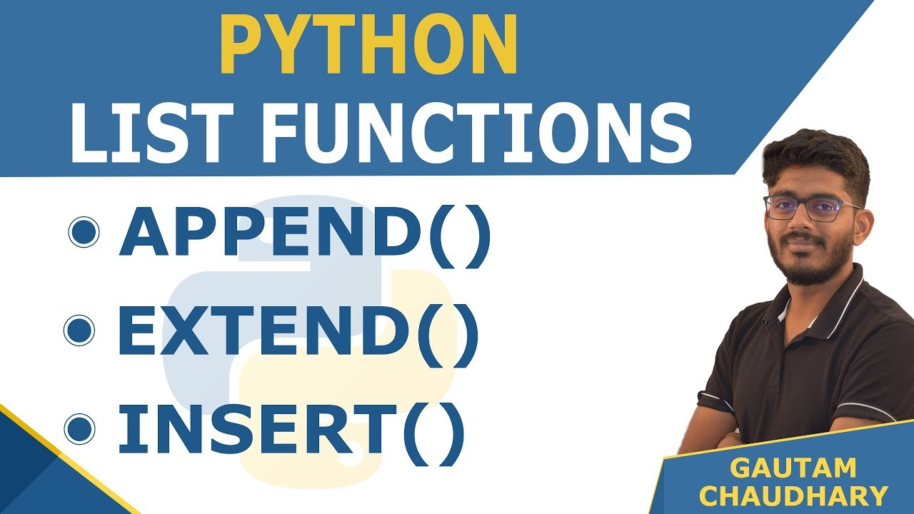 14 List Methods Append Extend Insert In Python Python