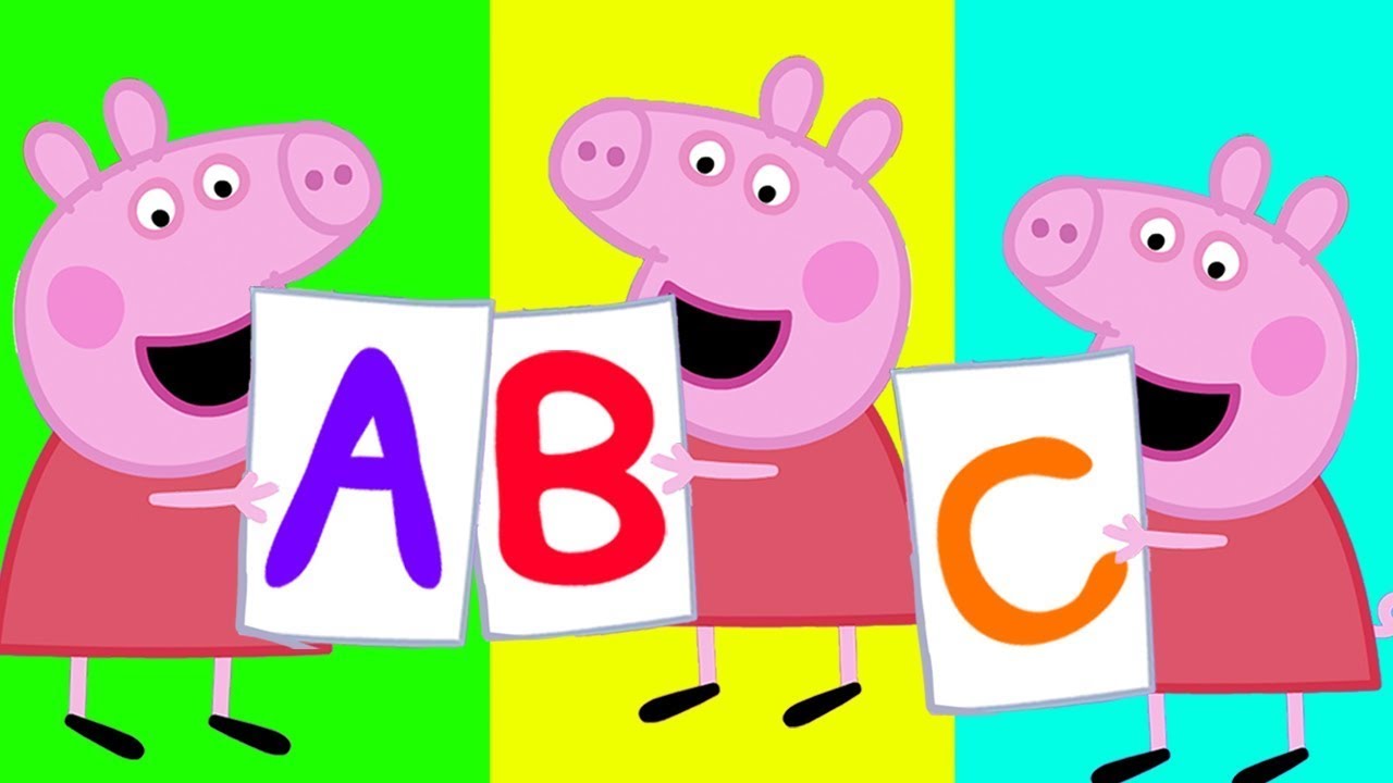 Abc Song With Peppa Pig Learning Alphabet For Children Nursery