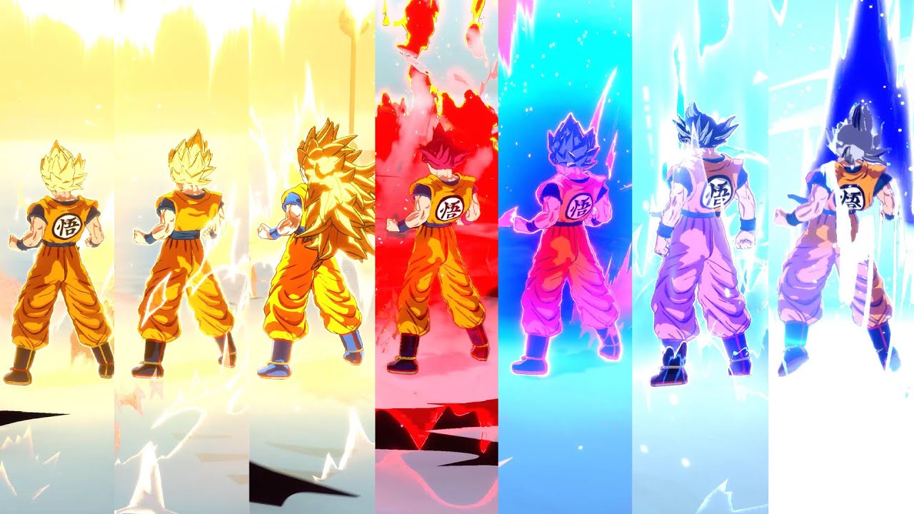 Goku All Transformations Dragon Ball Sparking Zero Youtube