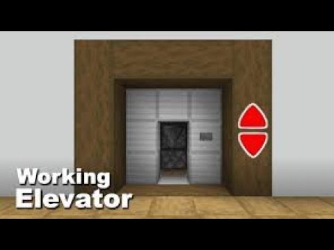 How To Make A Working Elevator Minecraft Youtube