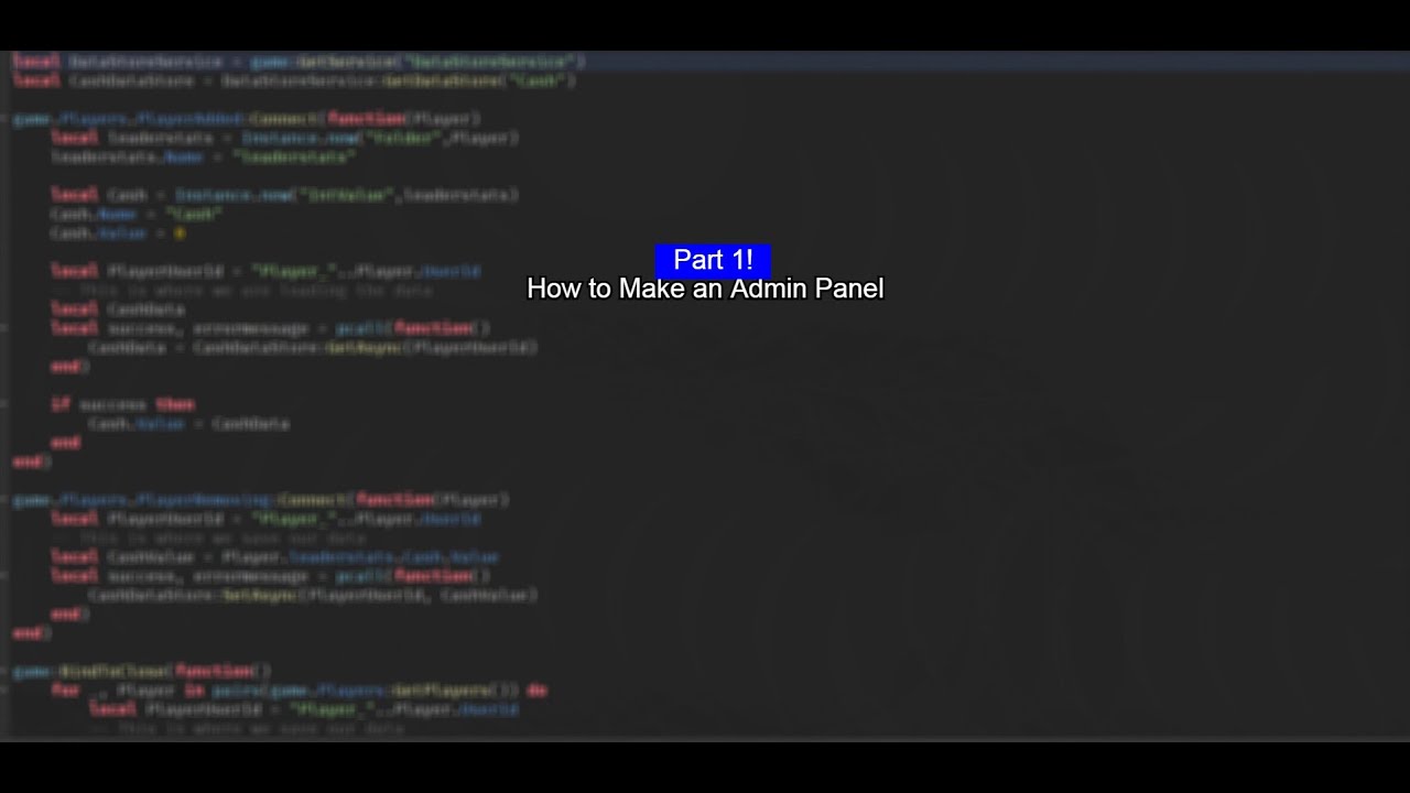 How To Make An Admin Panel Part 1 Fakedev Tutorials Youtube
