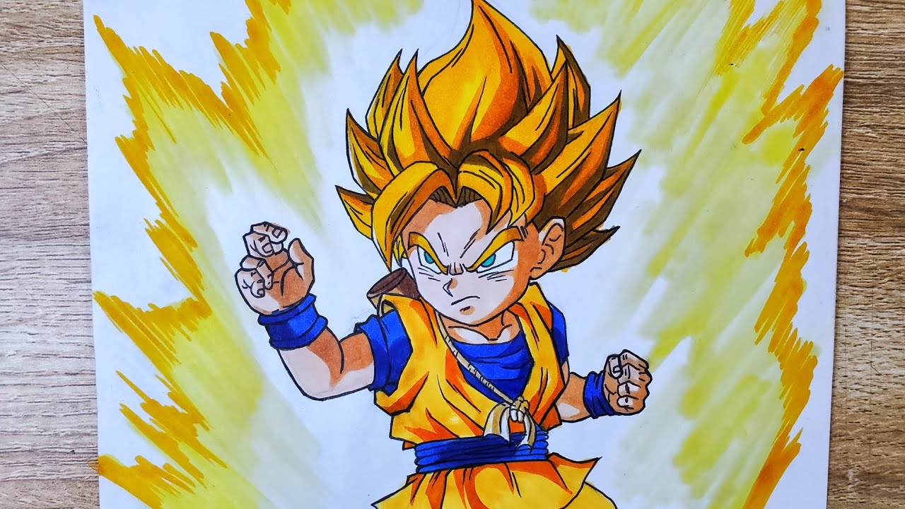 Kid Goku Drawing Kid Goku Drawing Art