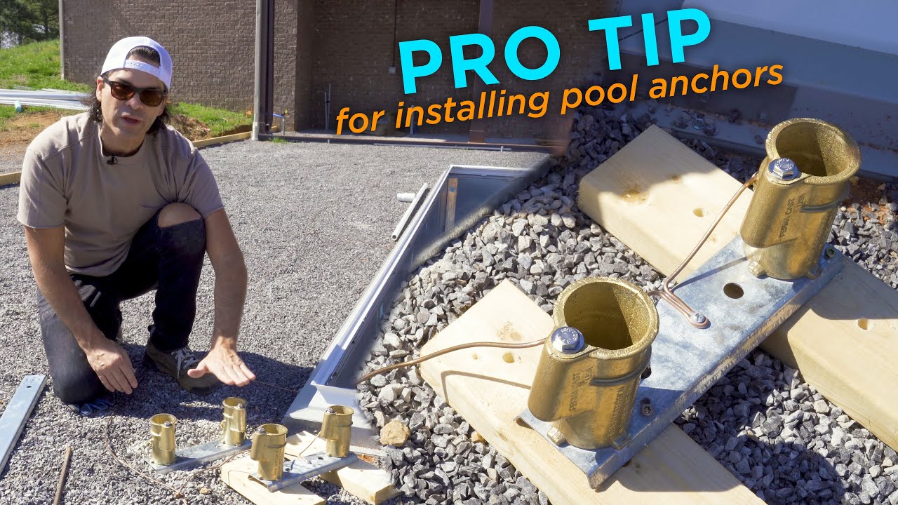 How To Install Anchors For Ladder Handrail Pool Warehouse Youtube