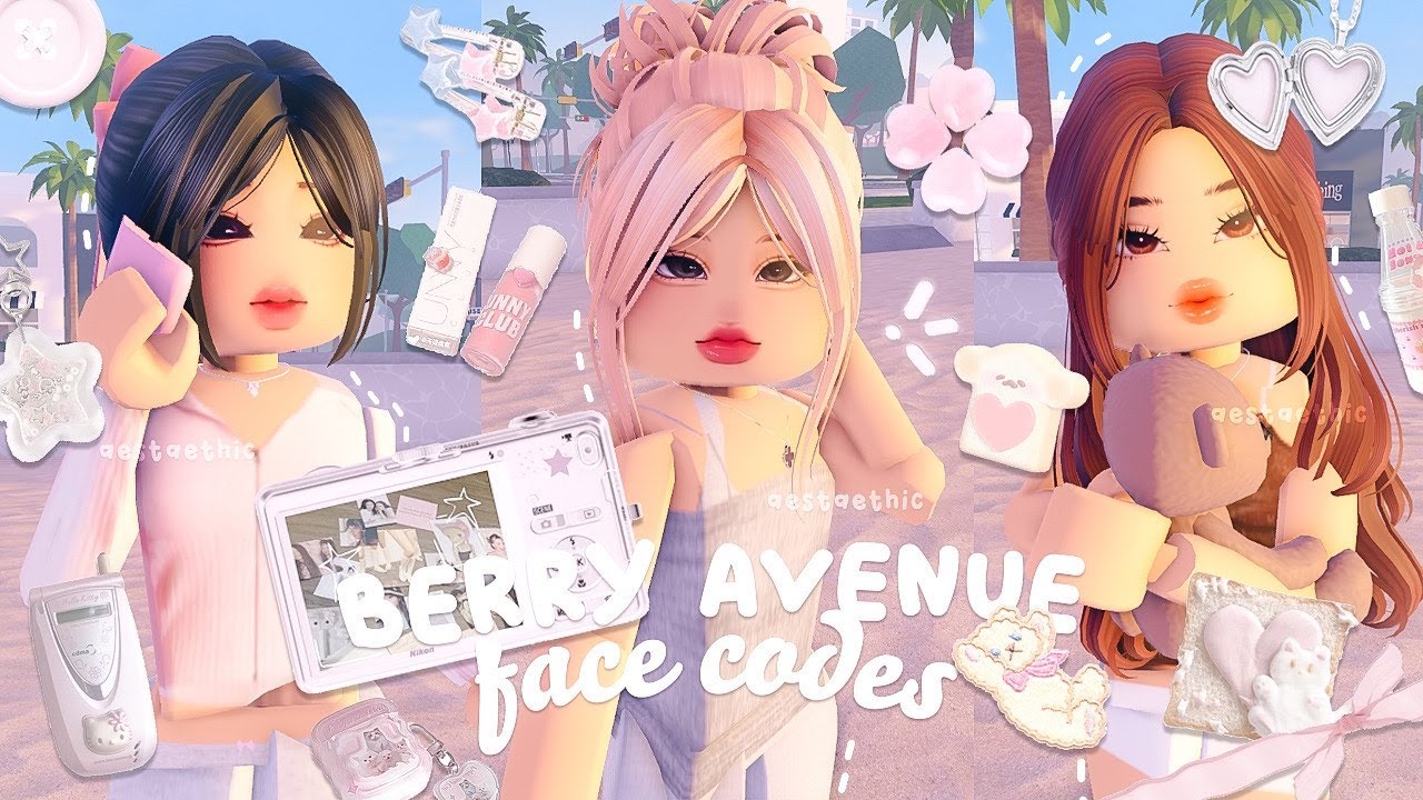 Berry Avenue Face Codes You Need Aestaethic Youtube