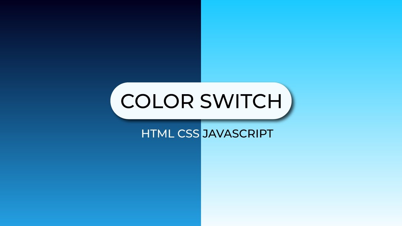 Background Color Switch Effect Using Html Css And Javascript Youtube