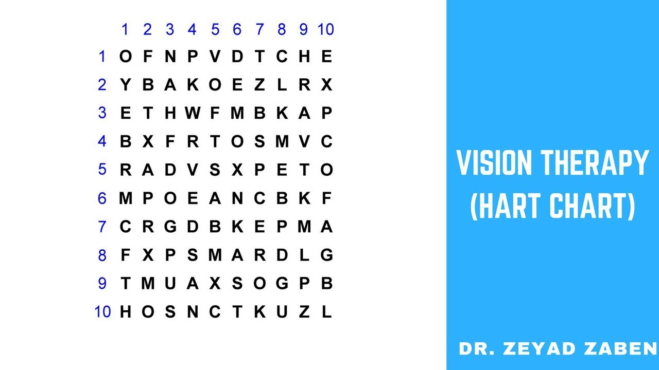 Printable Hart Chart Vision Therapy Printable Free Templates