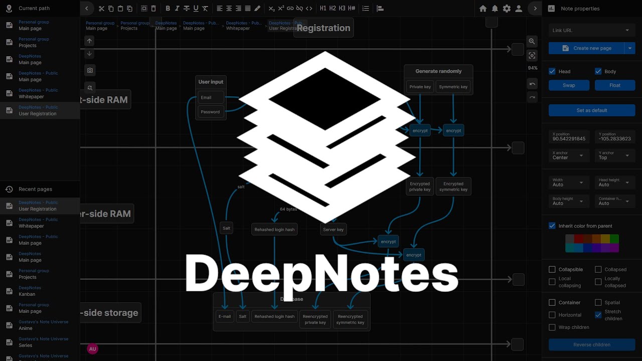 Meet Deepnotes Infinite Canvas Encrypted Note Taking Youtube
