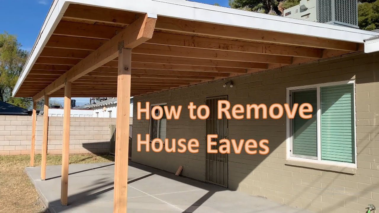 Patio Roof Build Eaves Removal Youtube