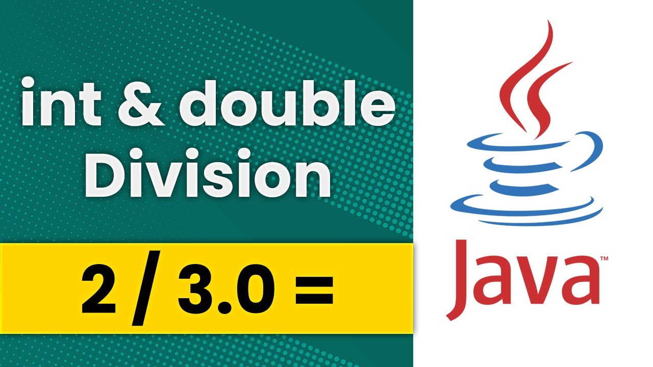 Int And Double Division Java Tutorial Youtube