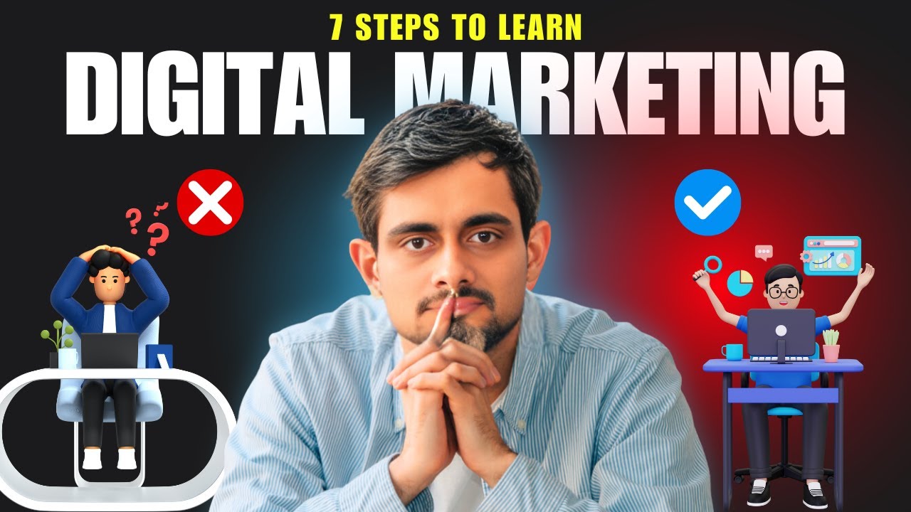7 Steps To Learn Digital Marketing For Beginners Youtube