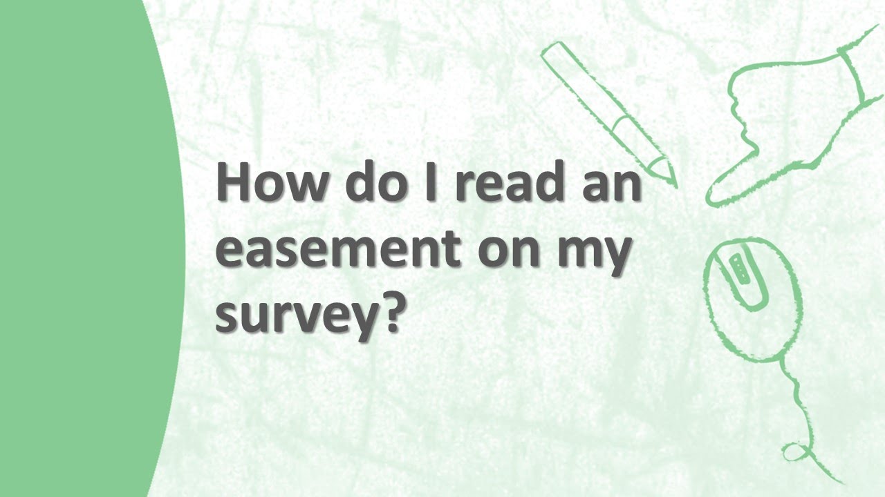 How Do I Read An Easement On My Survey Youtube