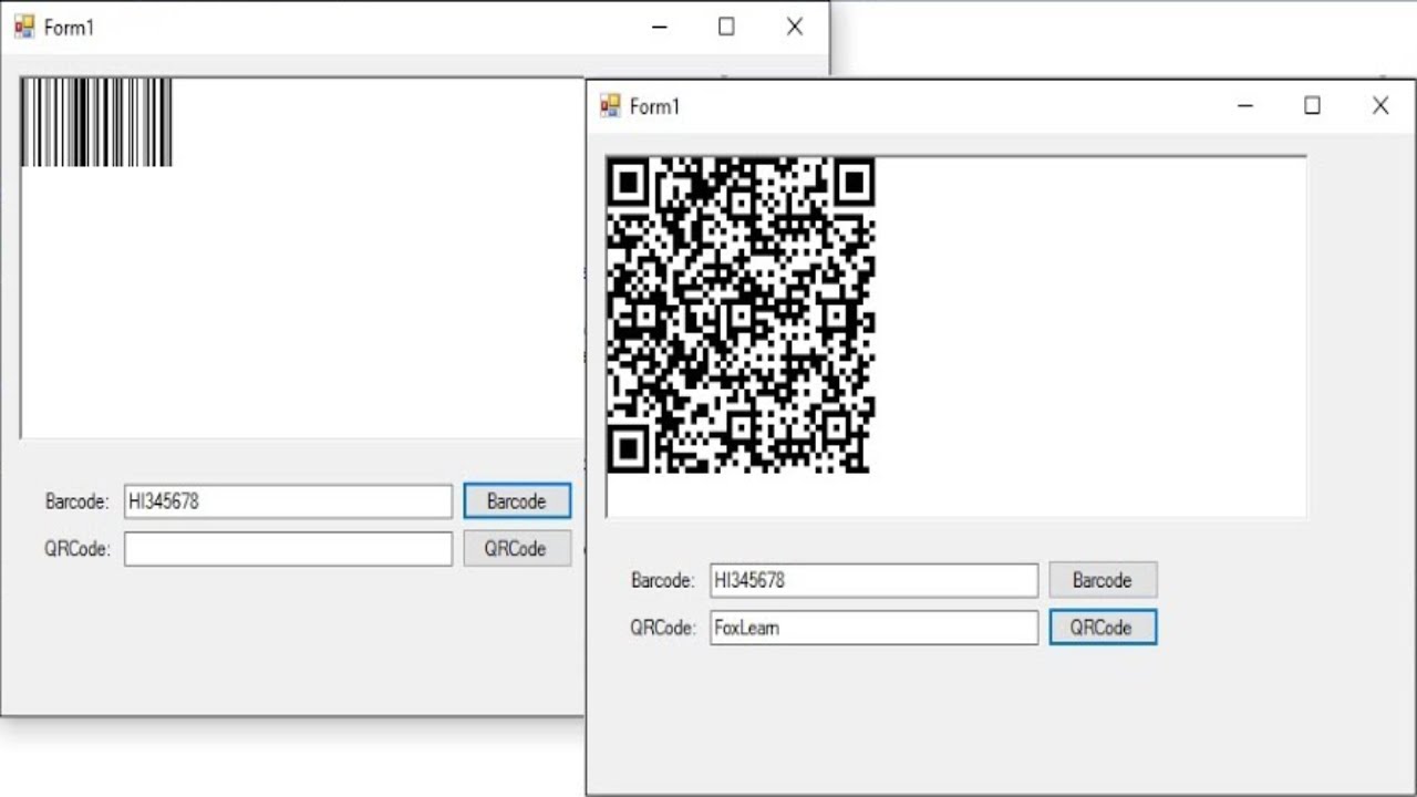 C Tutorial Generate Barcode Qr Code With 2 Lines Of Code