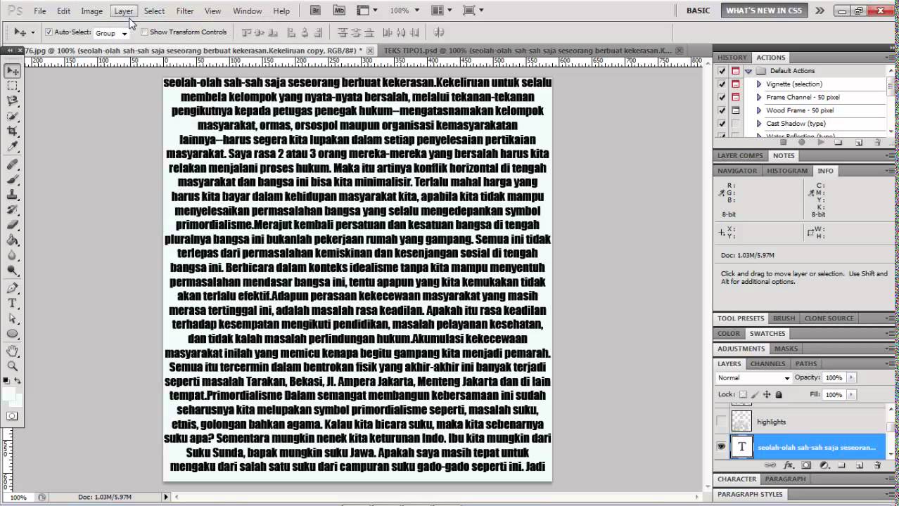 Tutorial Typografi Youtube