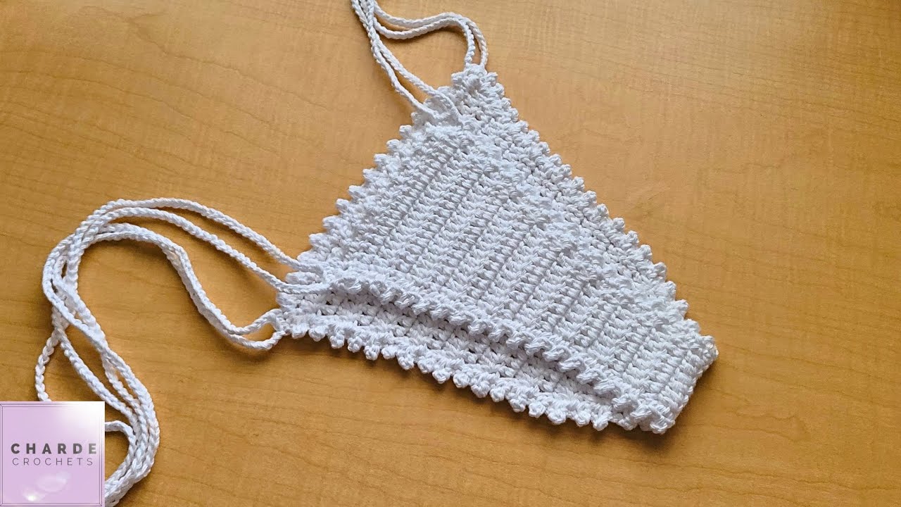 Crochet Bikini Bottom Pattern With Picot Border Tutorial Moderate