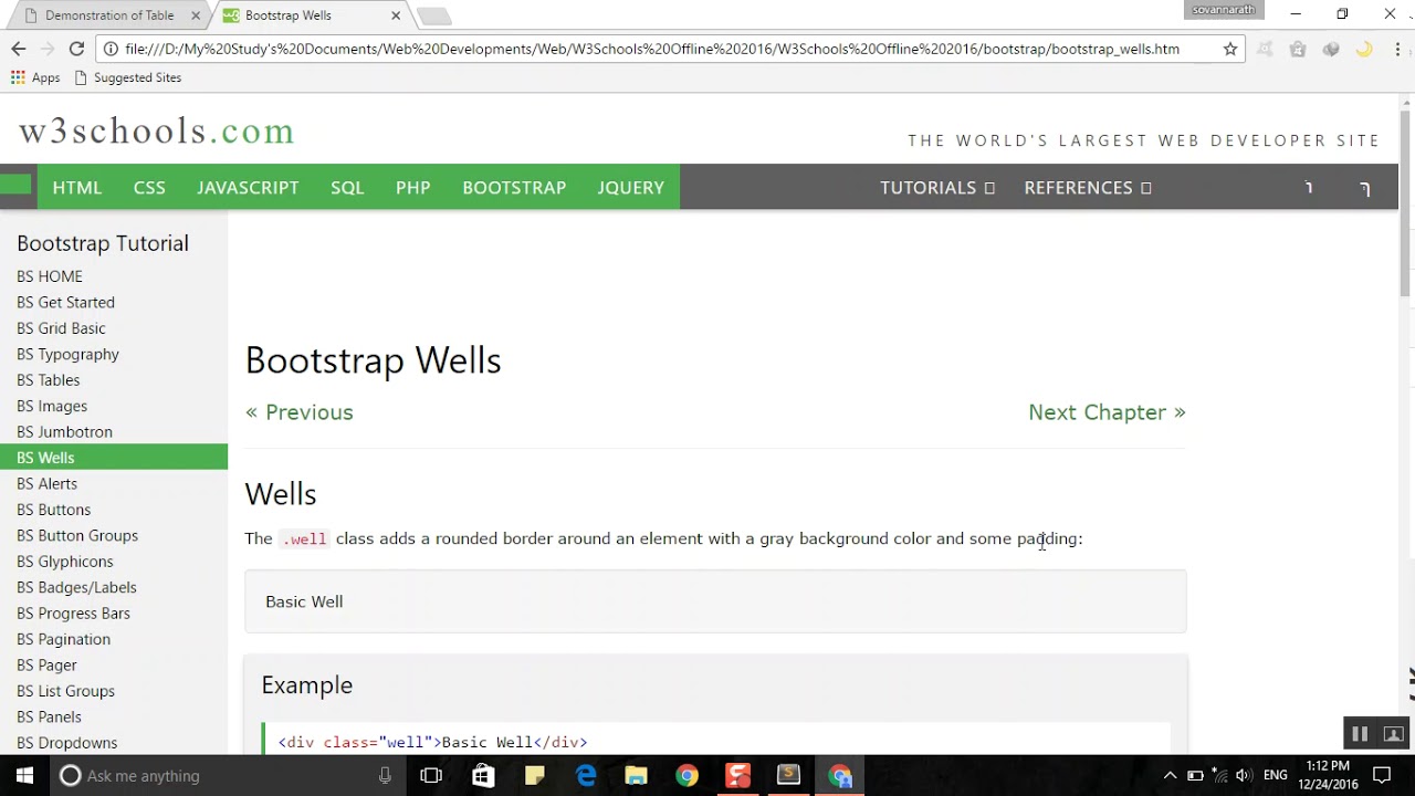 Learning Wells Bootstrap Tutorial Part5 Youtube