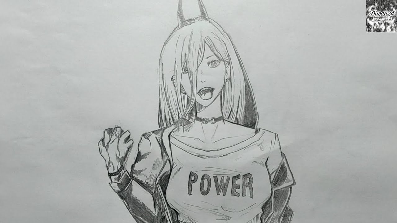 How To Draw Power Chainsaw Man Cara Menggambar Power Chainsaw Man