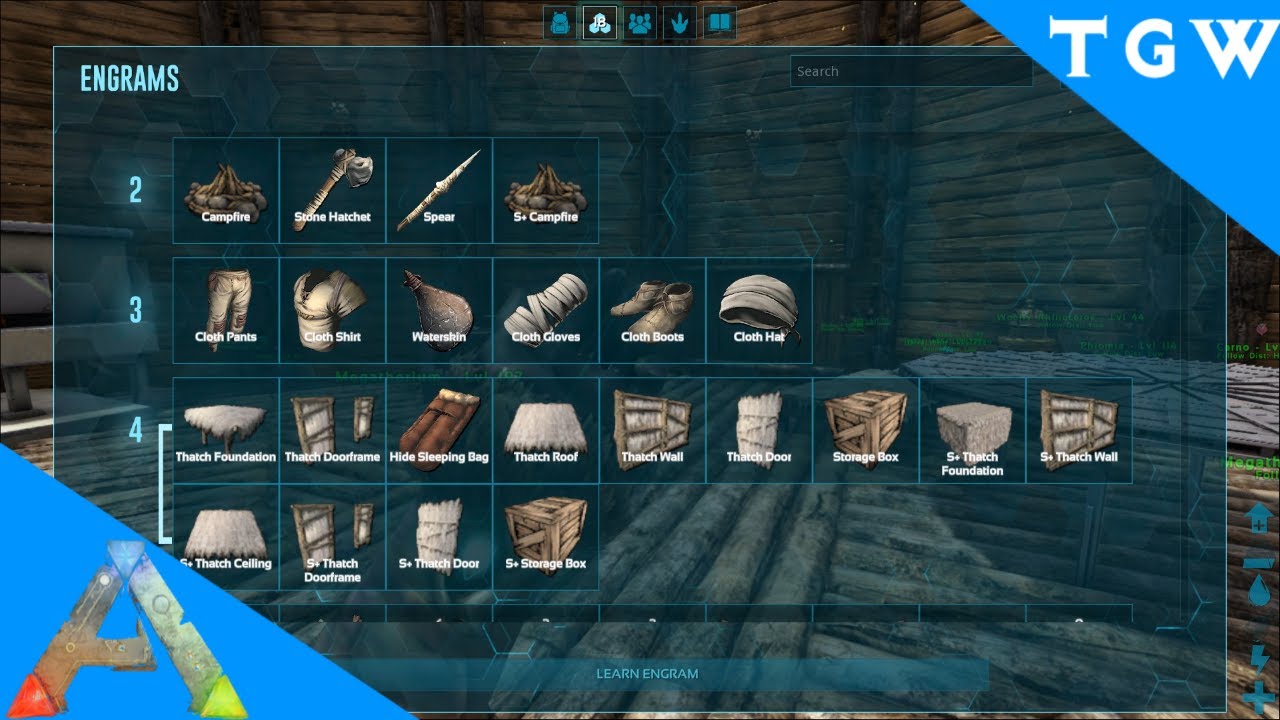 Ark How To Engrams And Level Up 3 Youtube
