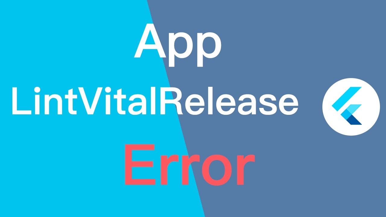 Solved Execution Failed For Task App Lintvitalrelease Flutter Youtube