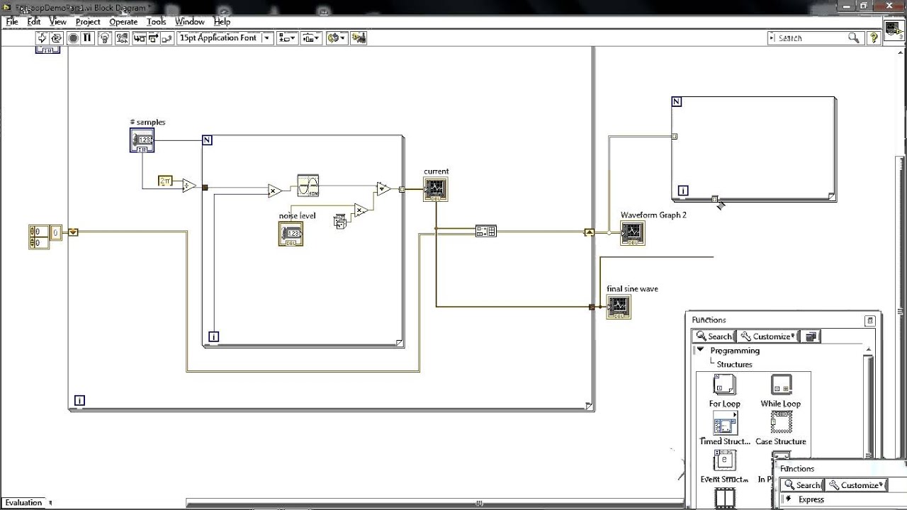 Labview Tutorial For Loops Part 4 Youtube
